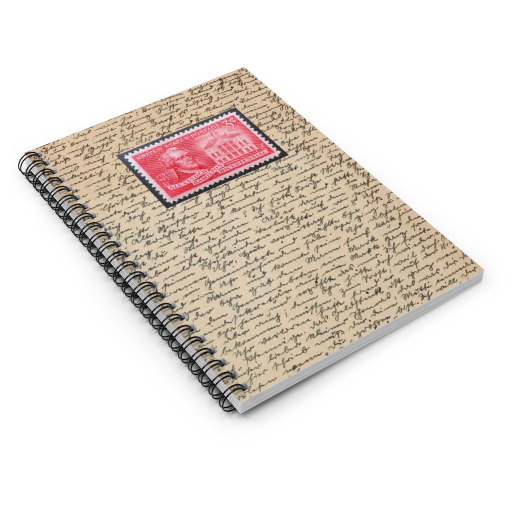 Alexander Hamilton Stamp Spiral Notebook – Factory57