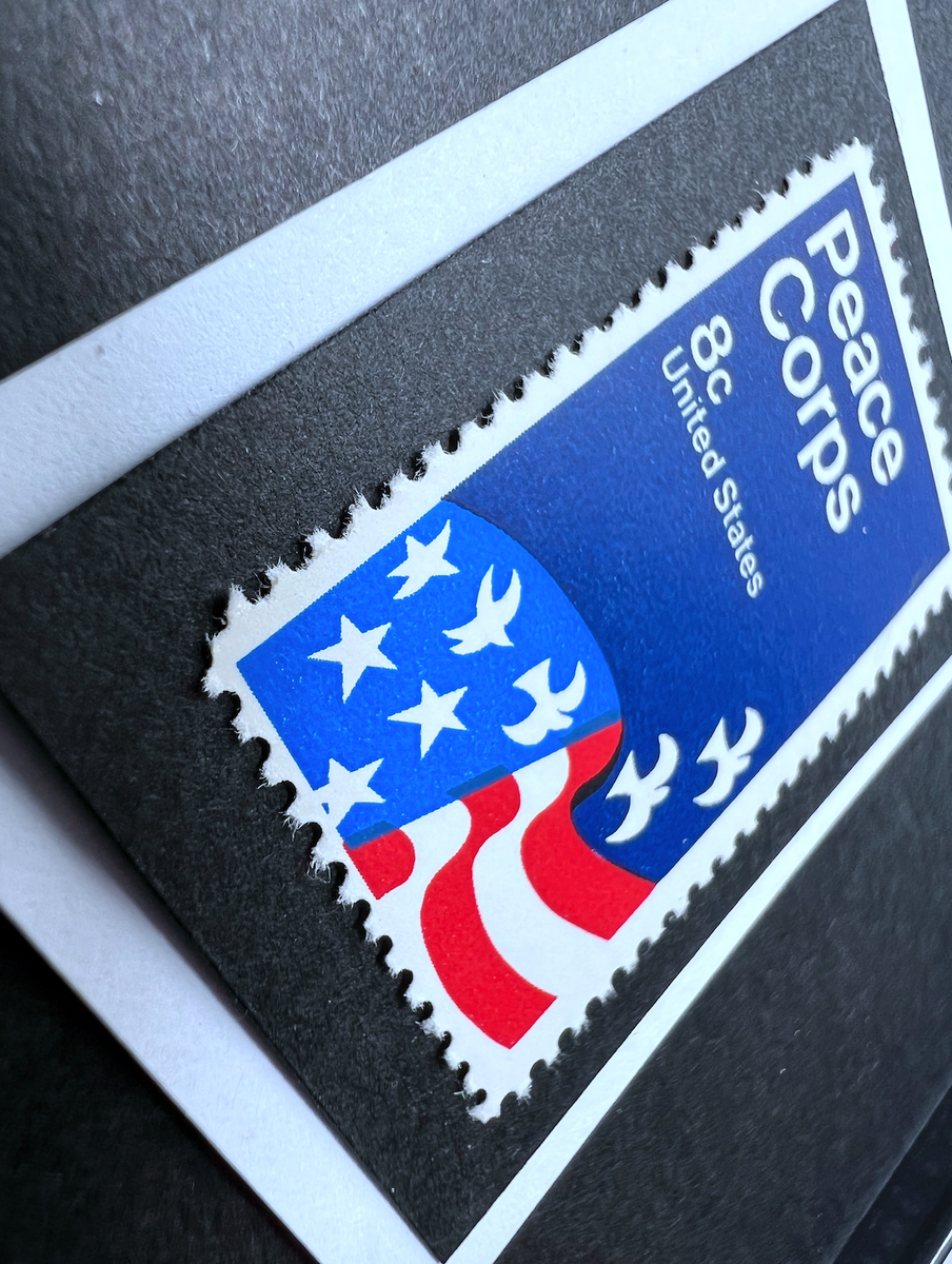 Peace Corp 1972 Framed Stamp – Factory57